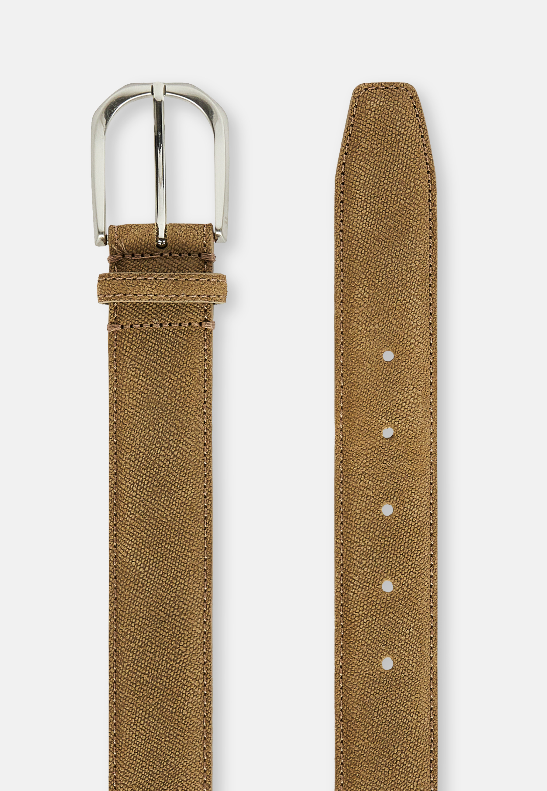 Bedruckter Gürtel Aus Veloursleder | Boggi